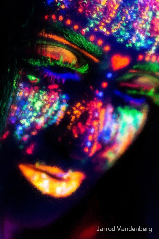 "Neon Tribal, Digital Painting" by Jarrod Vandenberg | Redbubble