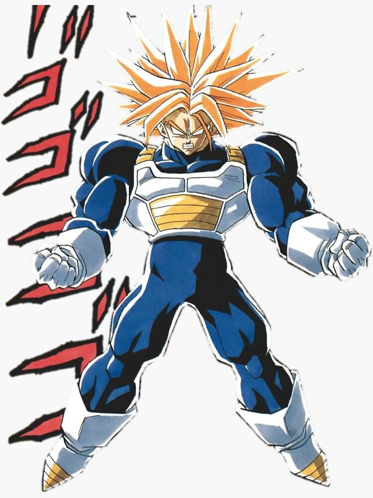 "Trunks Super Sayan Manga" Sticker by bettercallmat | Redbubble