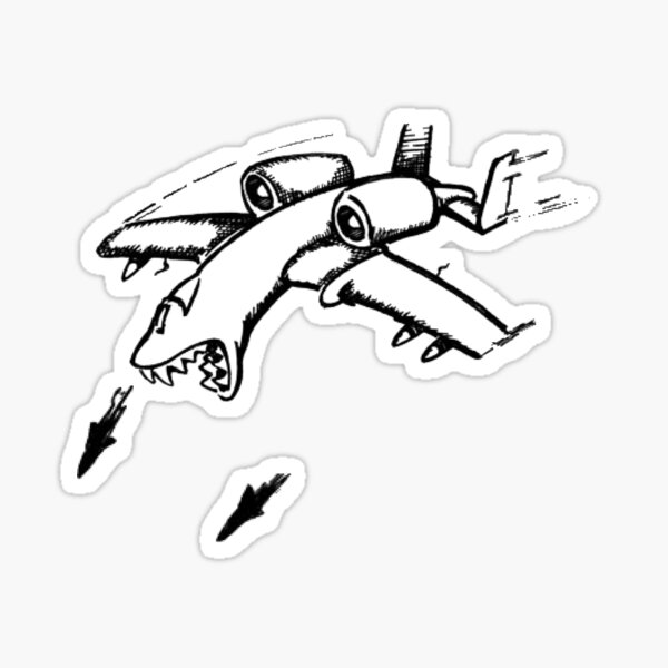 "A-10 Warthog BRRRT" Sticker for Sale by MandWthings | Redbubble