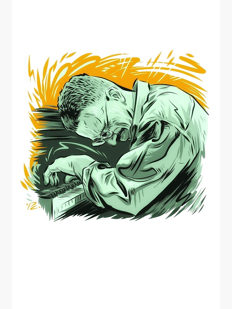 Keith Jarrett - An illustration by Paul Cemmick Premium Matte Vertical ...