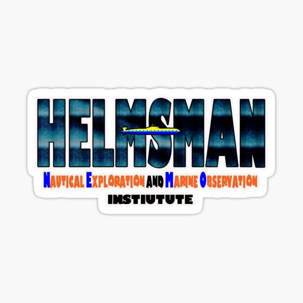 "Helmsman" Sticker for Sale by ZombeeMunkee | Redbubble
