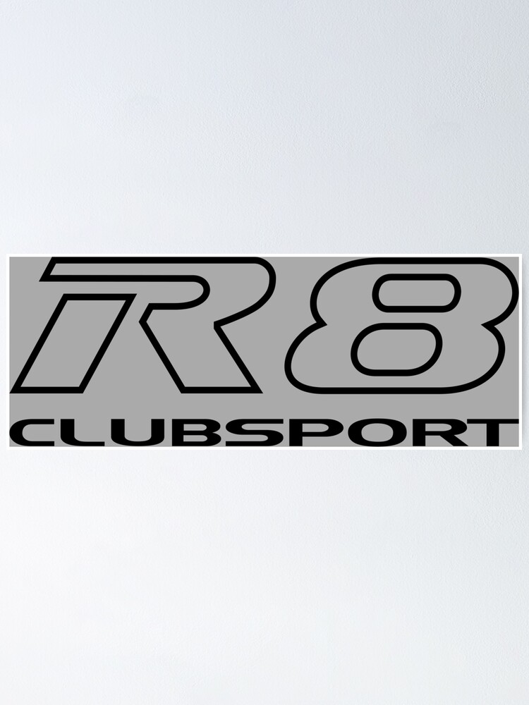 "R8 Clubsport BLACK EDITION" Poster for Sale by PetrolHeads | Redbubble