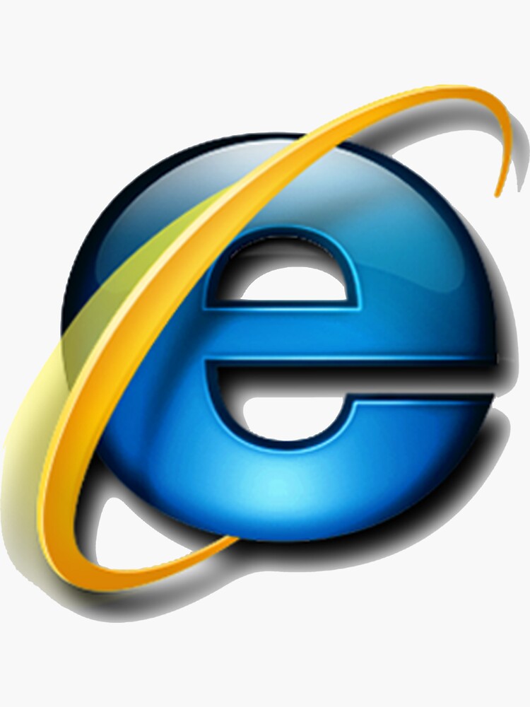 "Internet Explorer Logo" Sticker for Sale by BoldDuck | Redbubble