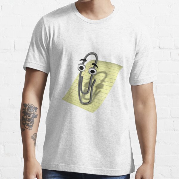 "Clippy Microsoft Word " T-shirt for Sale by BoldDuck | Redbubble ...