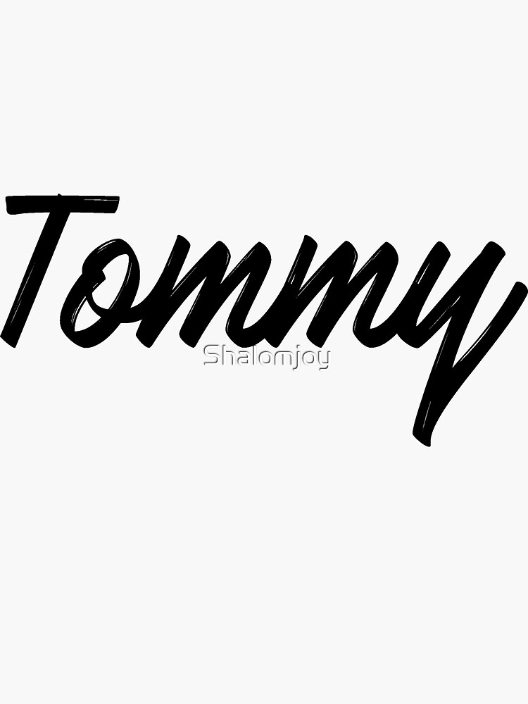 "Tommy" Sticker by Shalomjoy | Redbubble