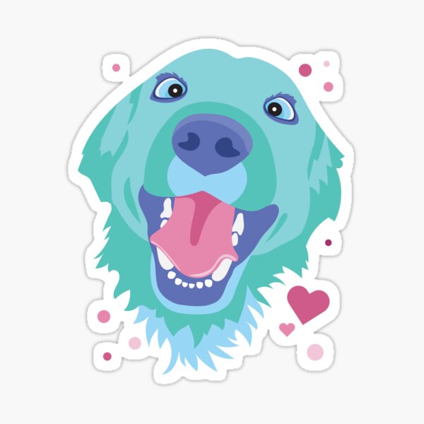 "funny colorful dog" Sticker for Sale by Dovena | Redbubble