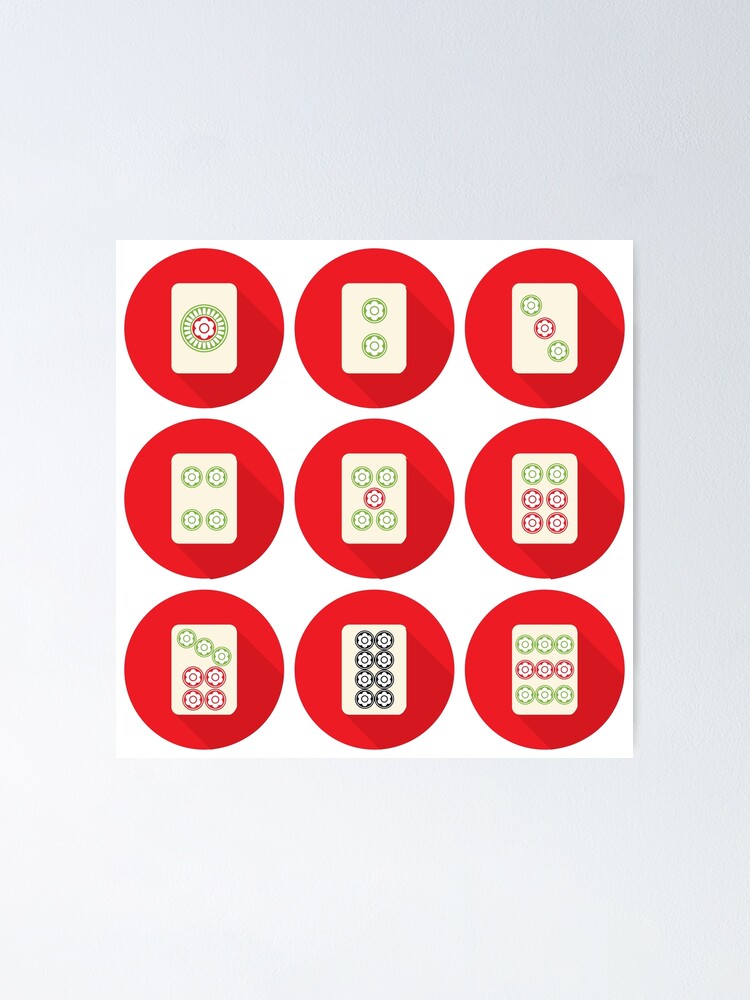"Mahjong" Poster by attractivedecoy | Redbubble