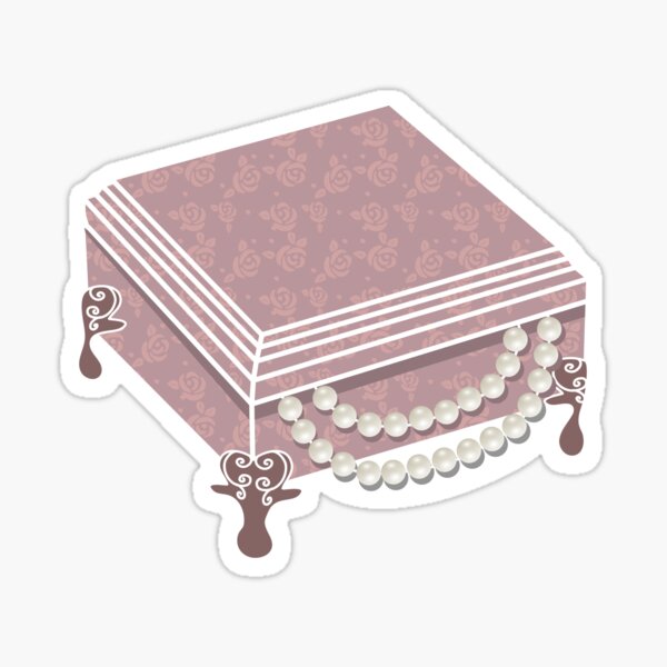 "pearls in jewelry box" Sticker for Sale by Wlaurence | Redbubble