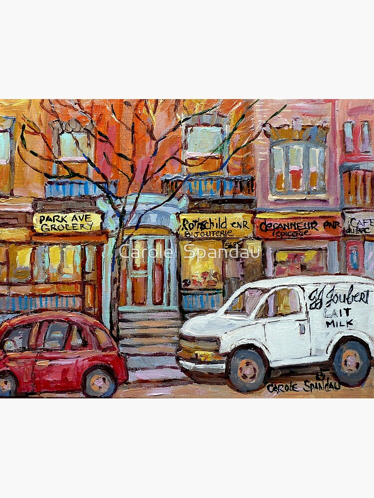 "JJ JOUBERT MILK TRUCK QUEBEC PAINTING C SPANDAU CANADIAN ART PARK ...