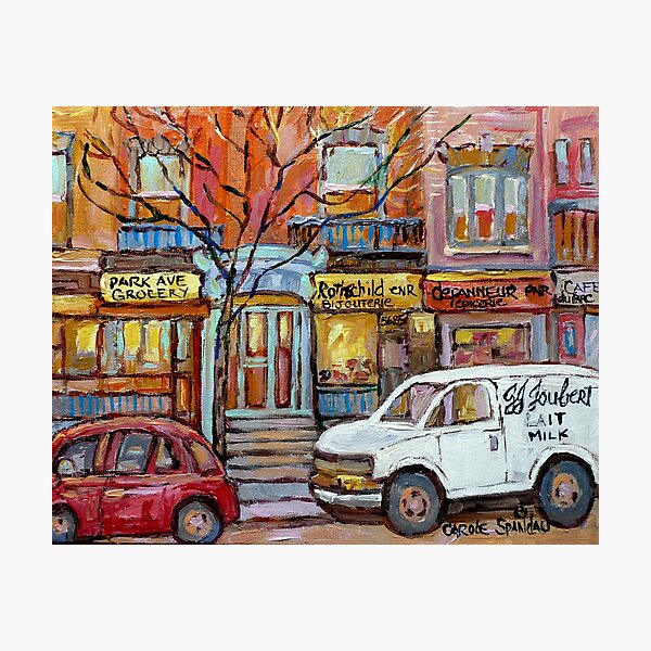 "JJ JOUBERT MILK TRUCK QUEBEC PAINTING C SPANDAU CANADIAN ART PARK ...