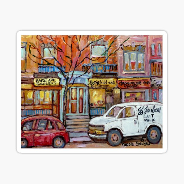 "JJ JOUBERT MILK TRUCK QUEBEC PAINTING C SPANDAU CANADIAN ART PARK ...