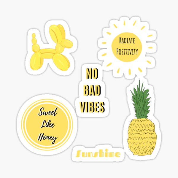 "Yellow Sticker Pack" Sticker by halistull | Redbubble