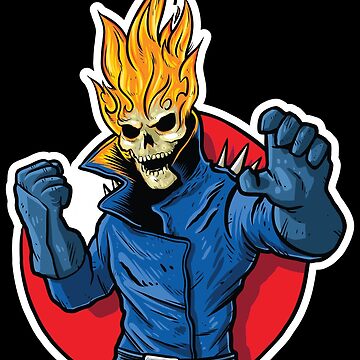 "Ghost Rider" Sticker for Sale by BaddestShirt | Redbubble
