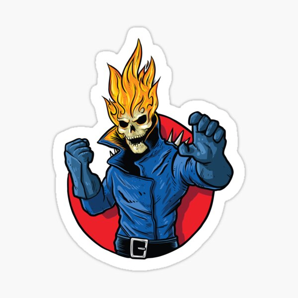 "Ghost Rider" Sticker for Sale by BaddestShirt | Redbubble