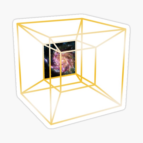 "Tesseract" Sticker by Blacklinesw9 | Redbubble