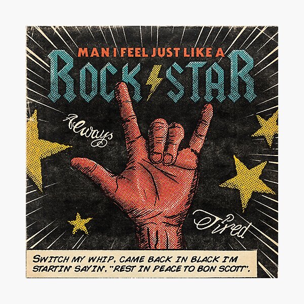 "Rockstar - Post Malone" Photographic Print by woutervanempel | Redbubble