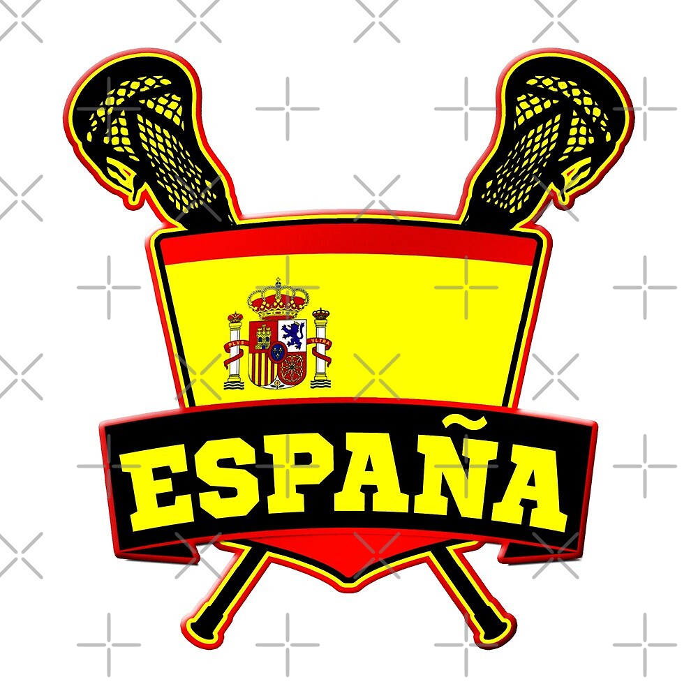 "Spain Lacrosse Flag Logo, LAX" by gamefacegear | Redbubble