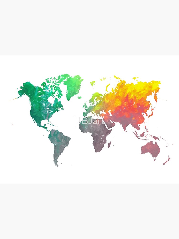Lámina fotográfica «colores del mapa del mundo # mapa # mapa del mundo ...