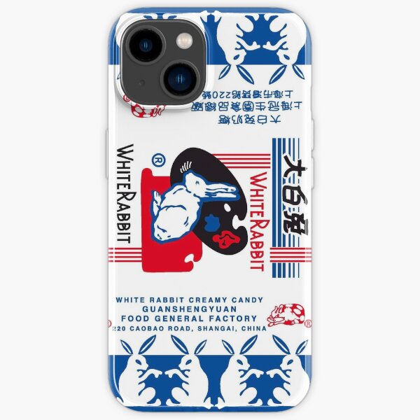 "White Rabbit Creamy Candy Wrapper" iPhone Case for Sale by hellbait ...