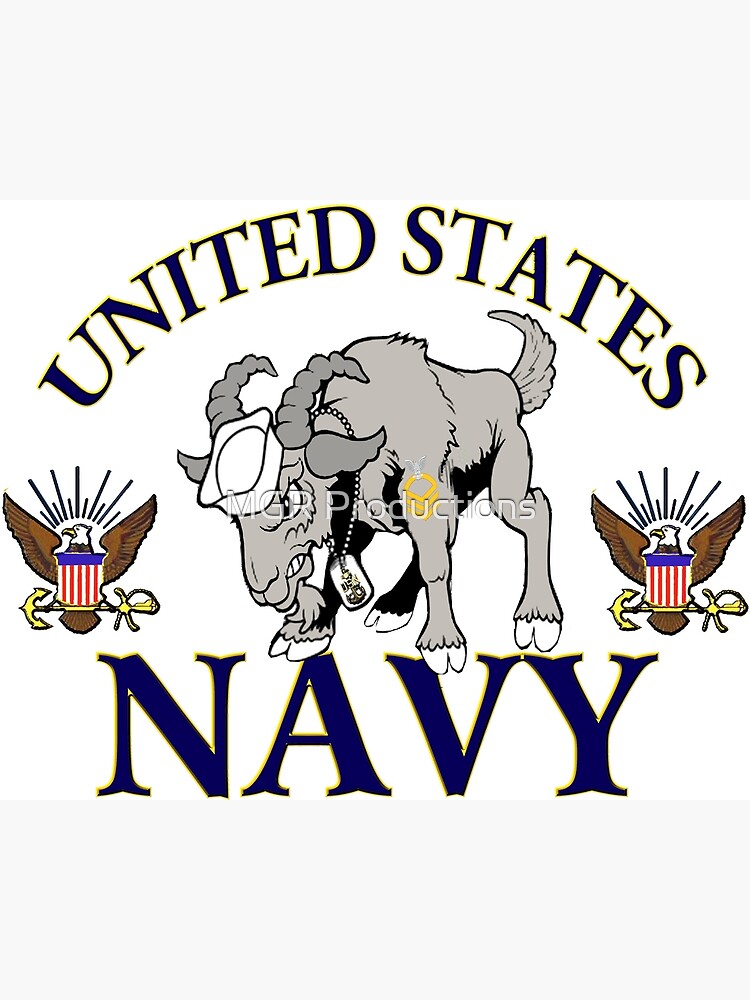 Us Naval Academy Navy Goat Logo Canvas