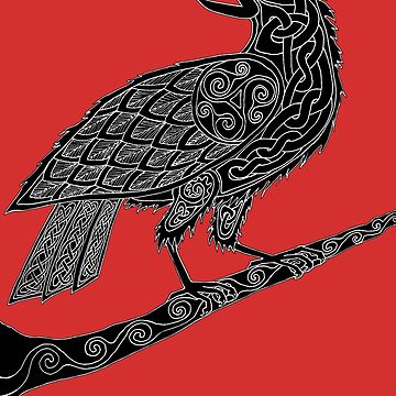 "Celtic Raven" Sticker for Sale by ingridthecrafty | Redbubble