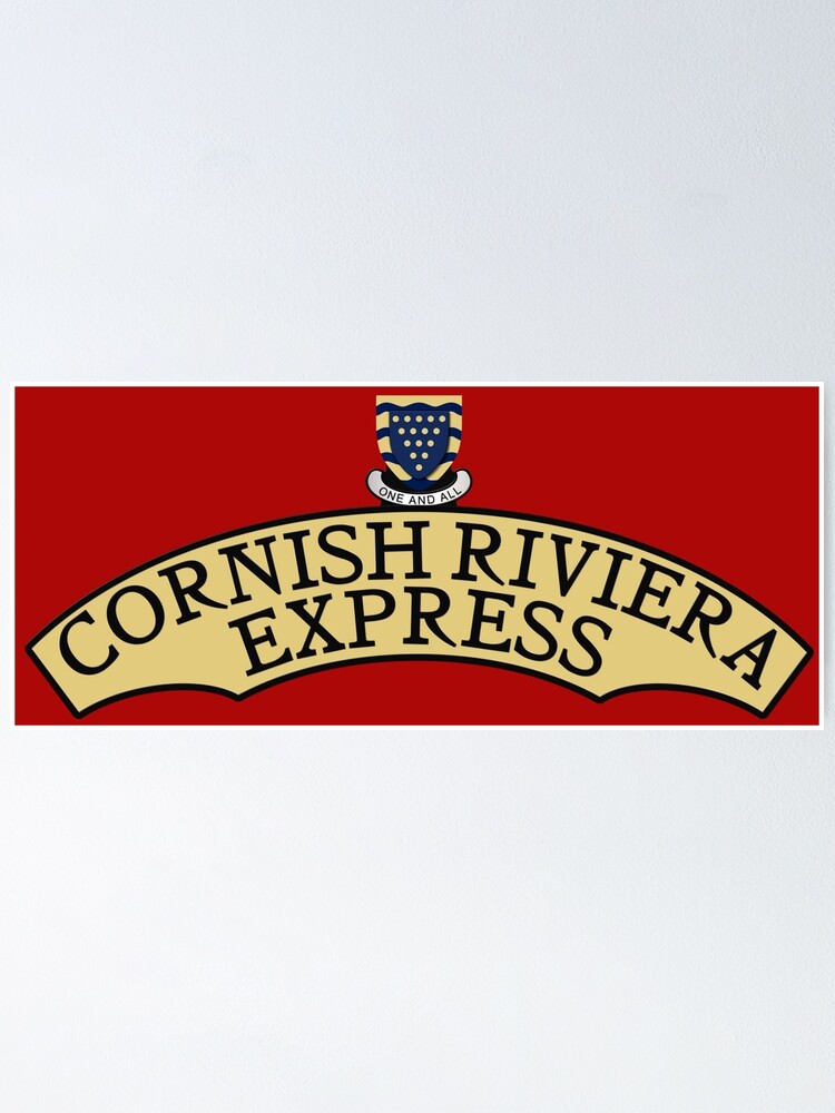 "THE CORNISH RIVIERA EXPRESS HEADBOARD" Poster by WOOFANG | Redbubble