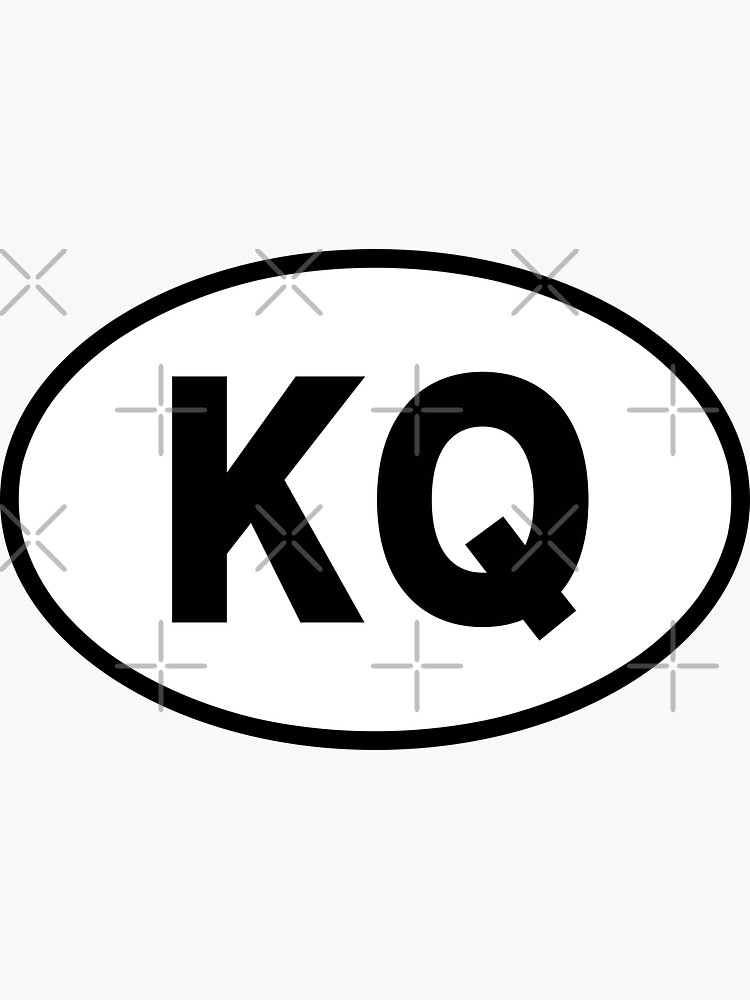 "Oval KQ" Sticker for Sale by ovals2 | Redbubble