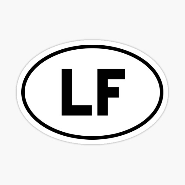 "Oval LF" Sticker for Sale by ovals2 | Redbubble