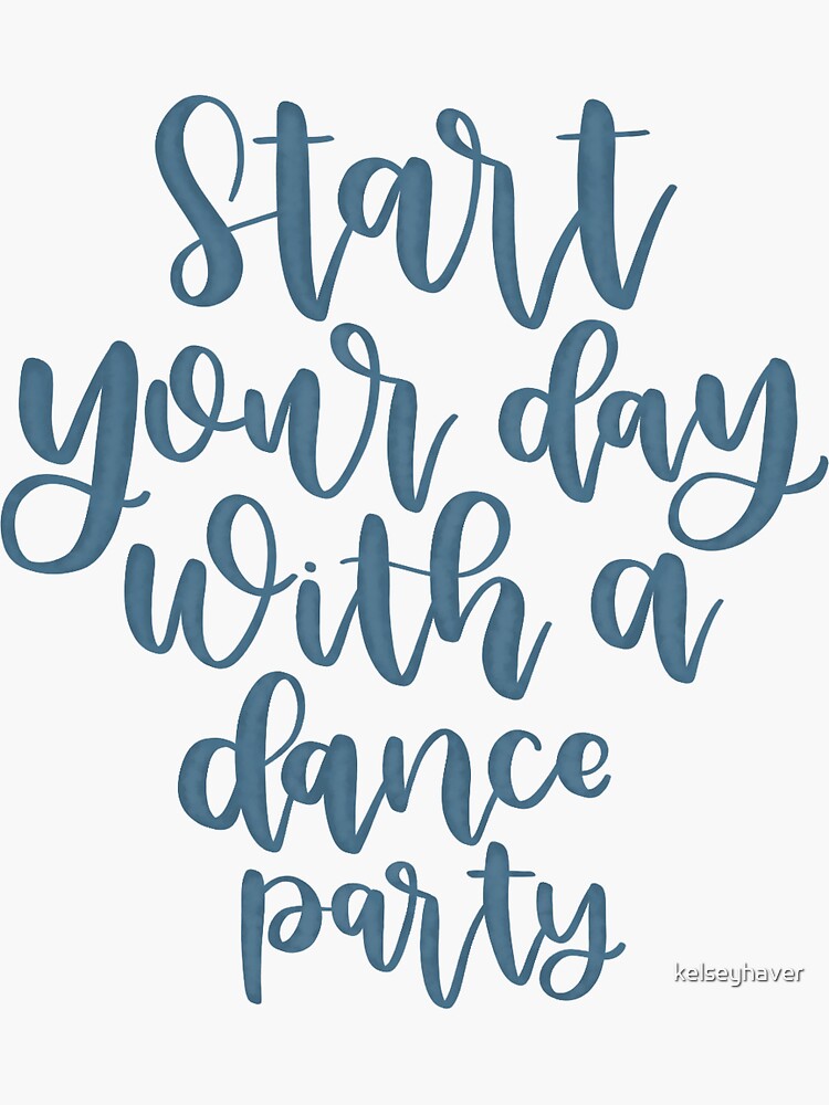"dance party" Sticker for Sale by kelseyhaver | Redbubble