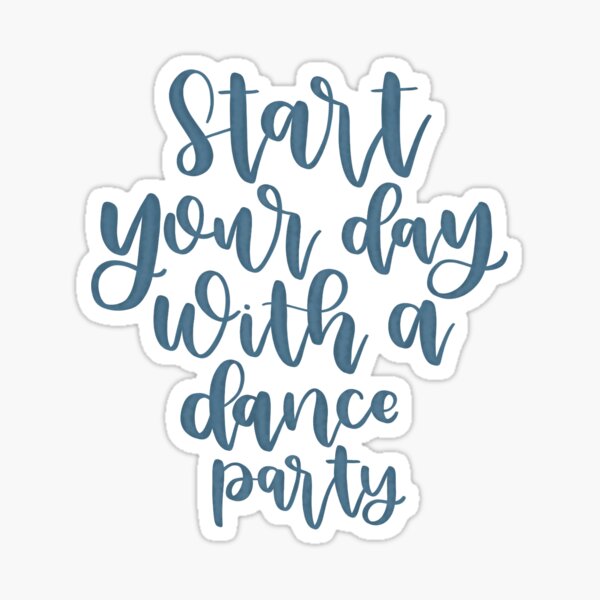 "dance party" Sticker for Sale by kelseyhaver | Redbubble