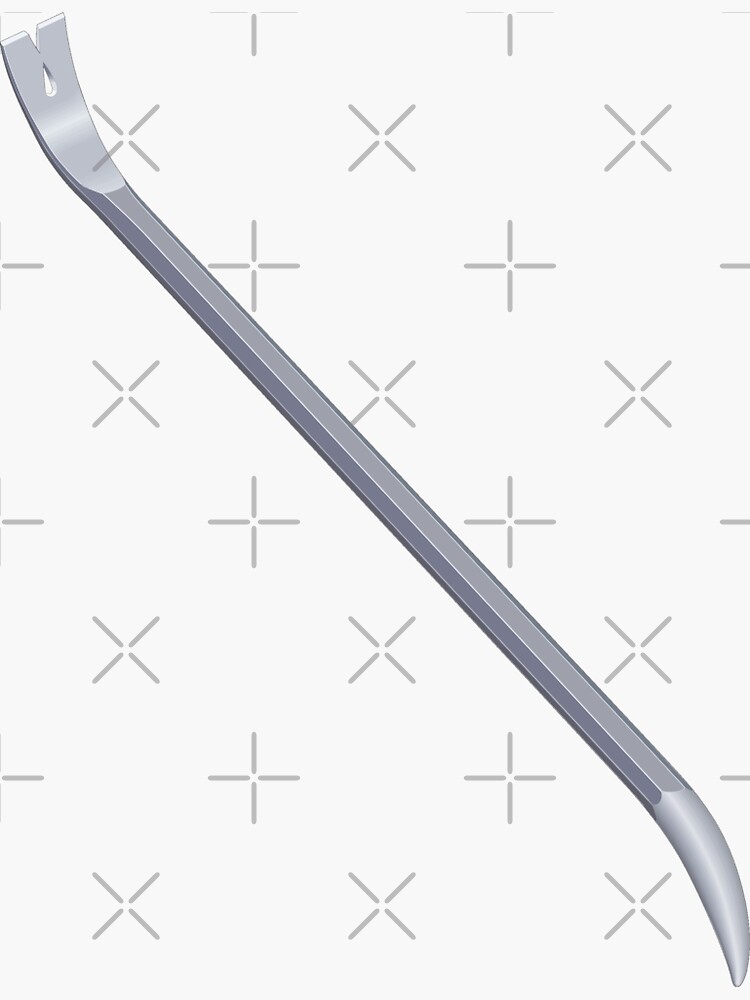 "Crowbar " Sticker for Sale by Judge-Hatchet | Redbubble