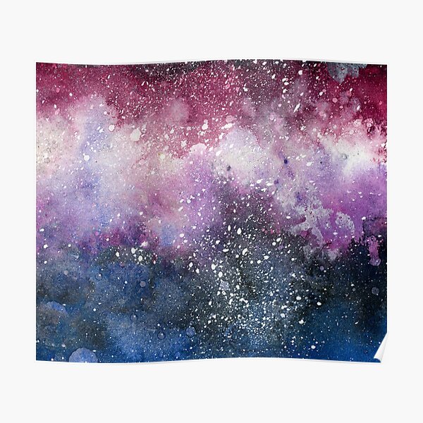"Gender Fluid Pride Galaxy" Poster by Vianki | Redbubble