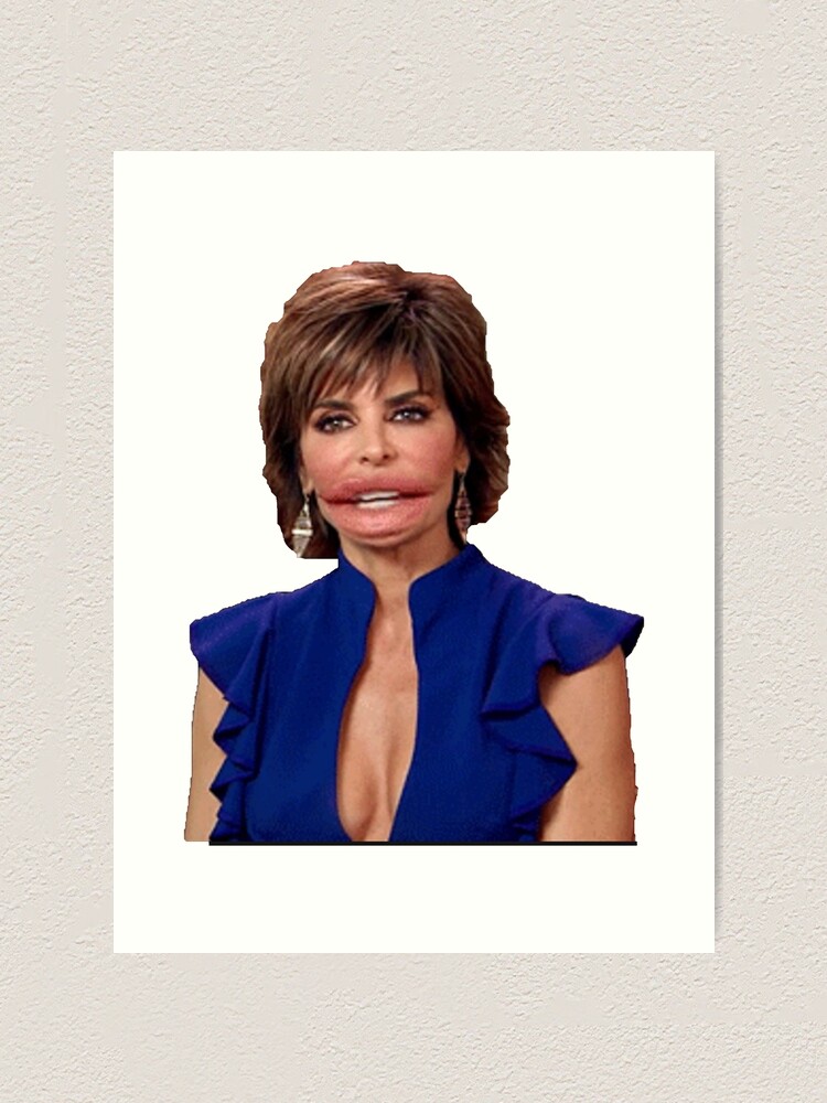 "LISA RINNA big lips" Art Print for Sale by ematzzz | Redbubble