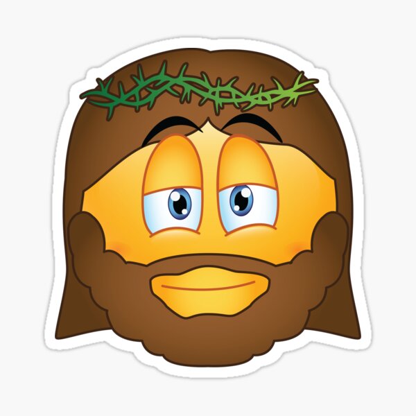 "Jesus Christian Emoji" Sticker for Sale by empiresmobile | Redbubble