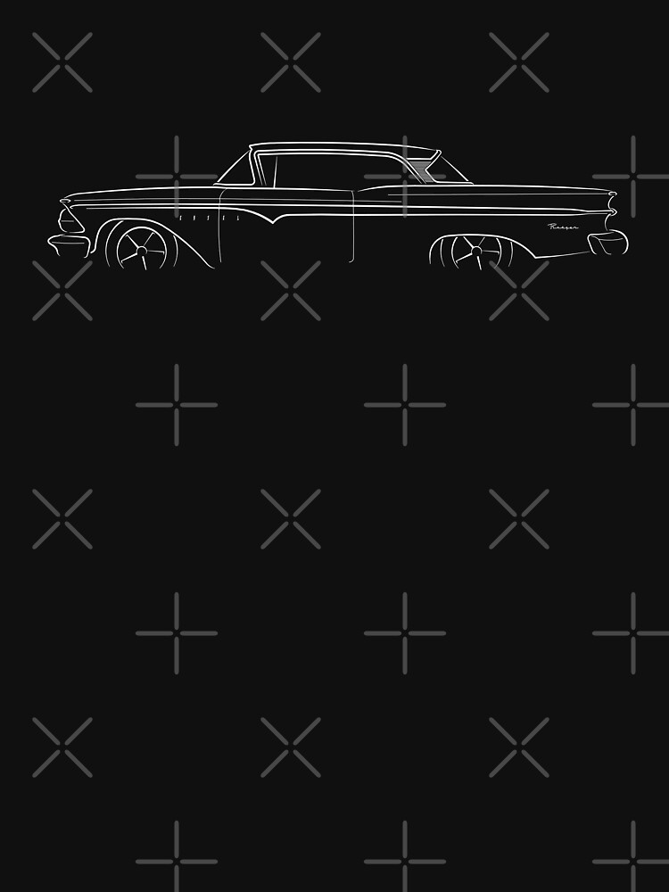 "1959 Edsel Ranger - profile stencil, white" T-shirt for Sale by mal ...