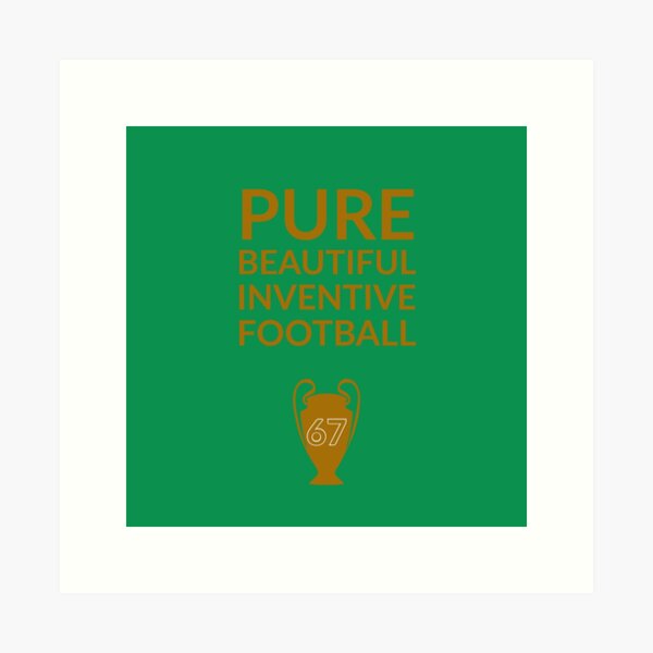 Art & Collectibles Celtic 1967 Subbuteo themed art print Color etna.com.pe