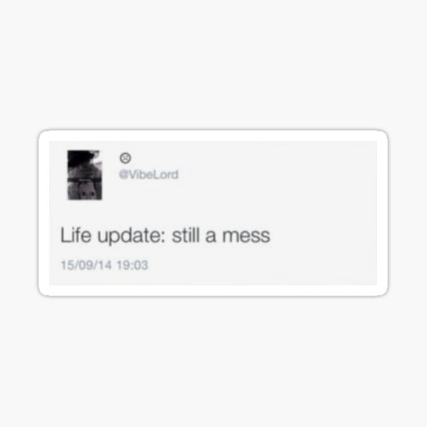 "Life Update" Sticker by ally7899 | Redbubble