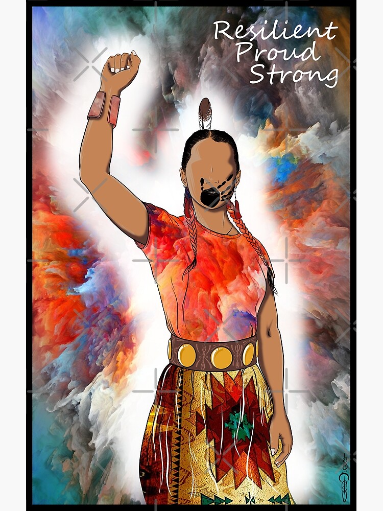 "Native American Women Strength & Women Courage MMIW" Art Print for ...