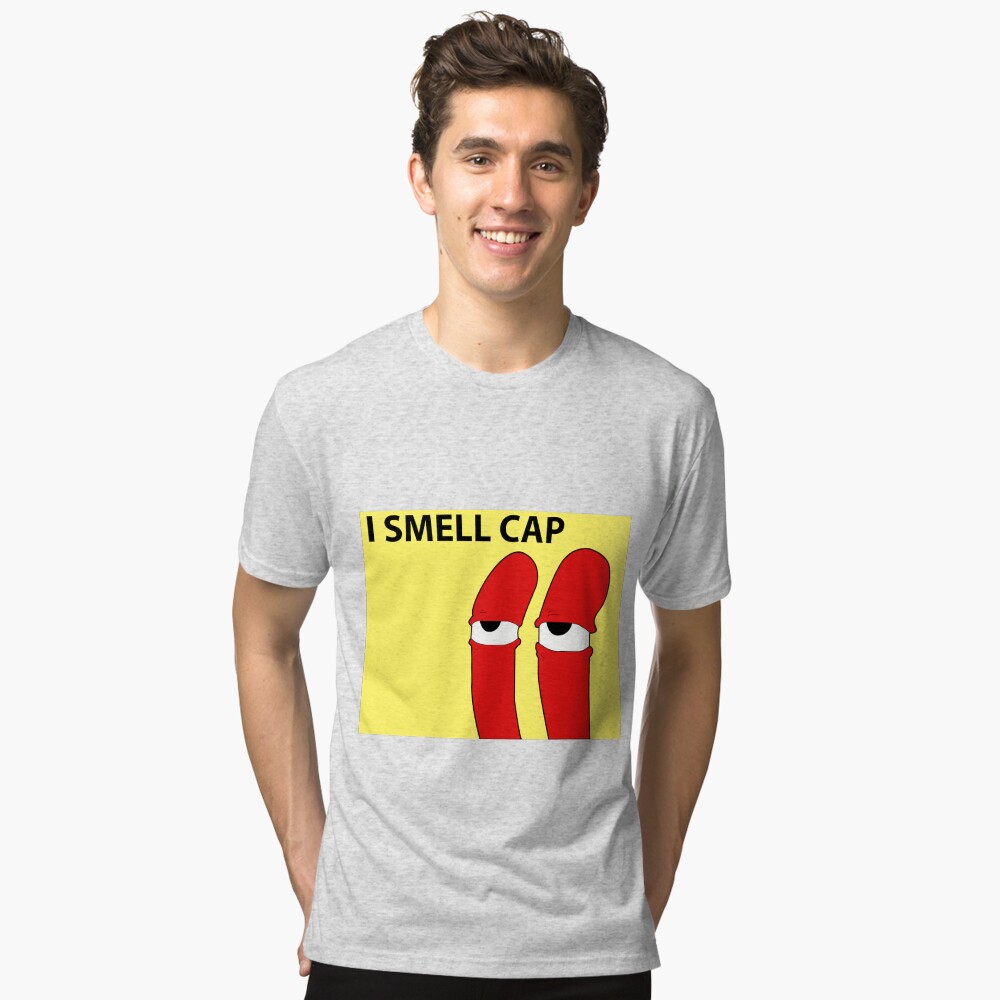 ""I Smell Cap" Mr Krabs Meme" Sticker for Sale by Jake-The-Artist ...