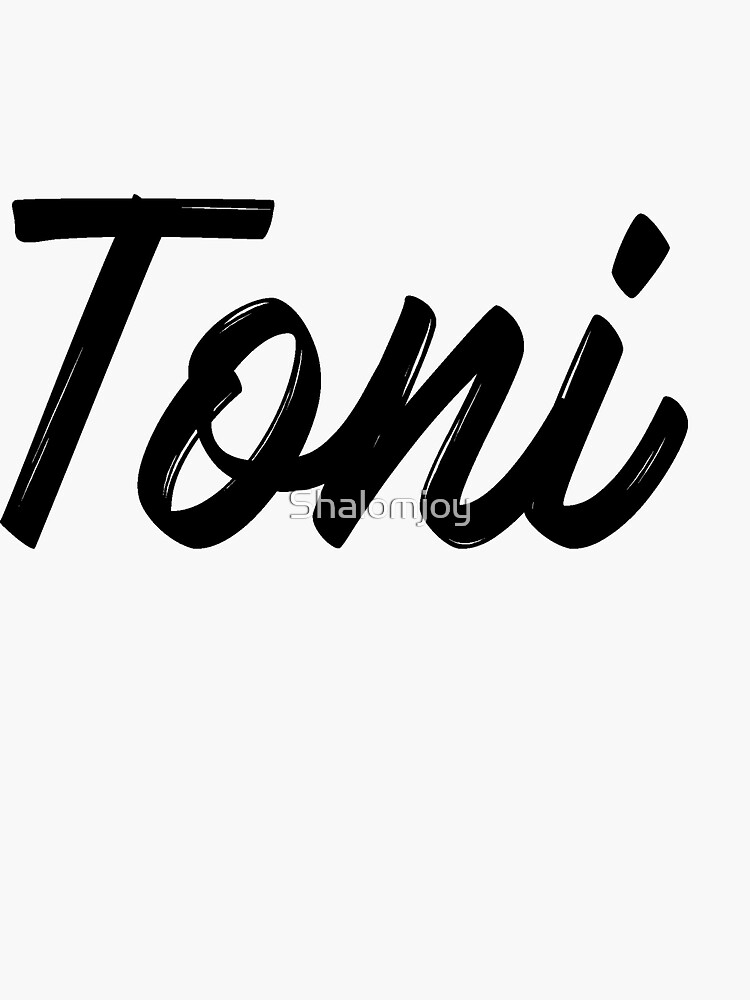 "Toni" Sticker for Sale by Shalomjoy | Redbubble