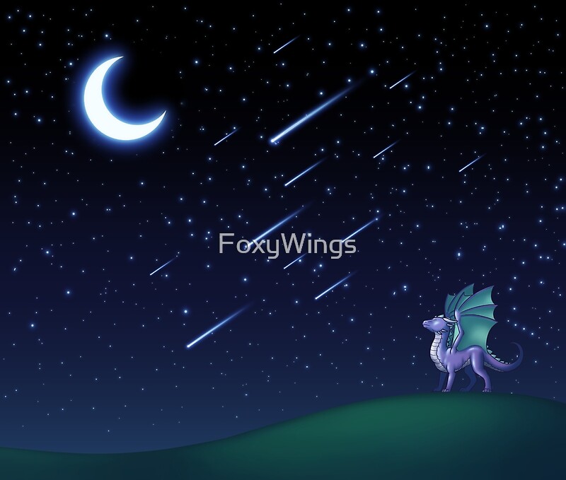 "Stargazer, Dragon Version" by FoxyWings | Redbubble