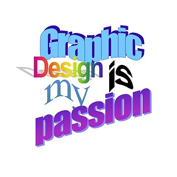 "Graphic Design Is My Passion Word Art" Postcard for Sale by ...