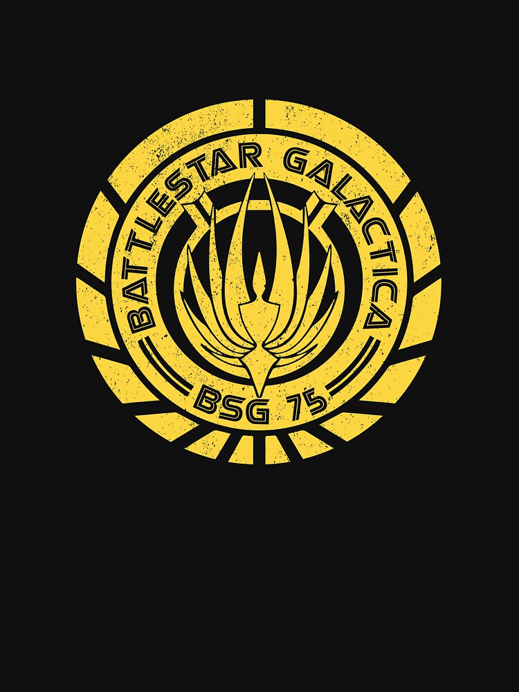 "Galactica BSG 75 - Inspired by Battlestar Galactica" T-shirt for Sale ...