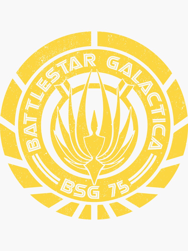 "Galactica BSG 75 - Inspired by Battlestar Galactica" Sticker for Sale ...