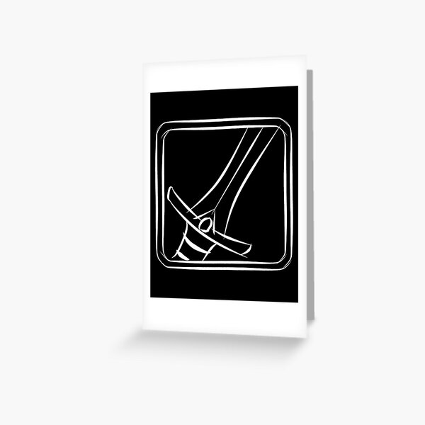 "Warrior Class Icon (White)" Greeting Card for Sale by DeLyss-Iouz ...