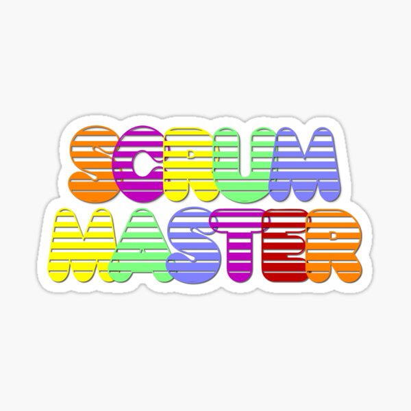 "Scrum Master Striped" Sticker for Sale by benandfreya | Redbubble