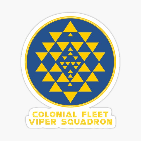 "Colonial Viper Squadron - Inspired by Battlestar Galactica" Sticker ...