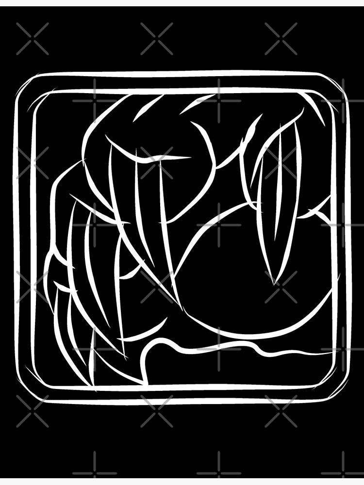 Druid Class Icon White Metallbild Von Delyss Iouz Redbubble