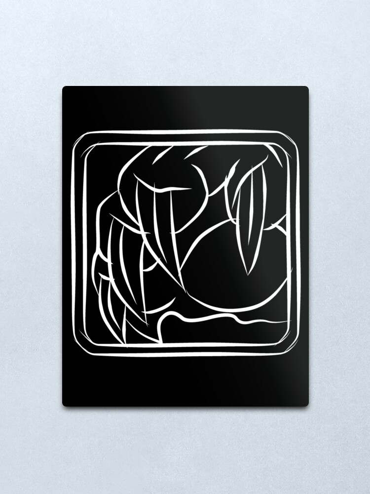 Druid Class Icon White Metallbild Von Delyss Iouz Redbubble