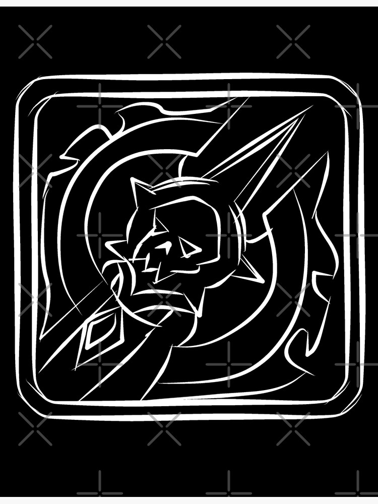 Deathknight Class Icon White Poster By Delyss Iouz Redbubble